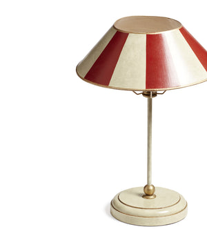 Purdy Table Lamp and Shade - Chinese Red | OKA