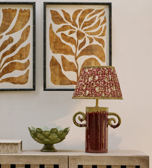 Rocaille Table Lamp Base - Red | OKA