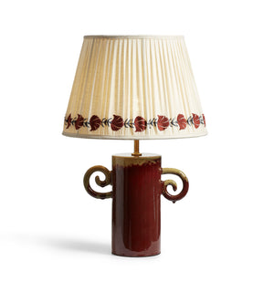 Rocaille Table Lamp Base - Red | OKA