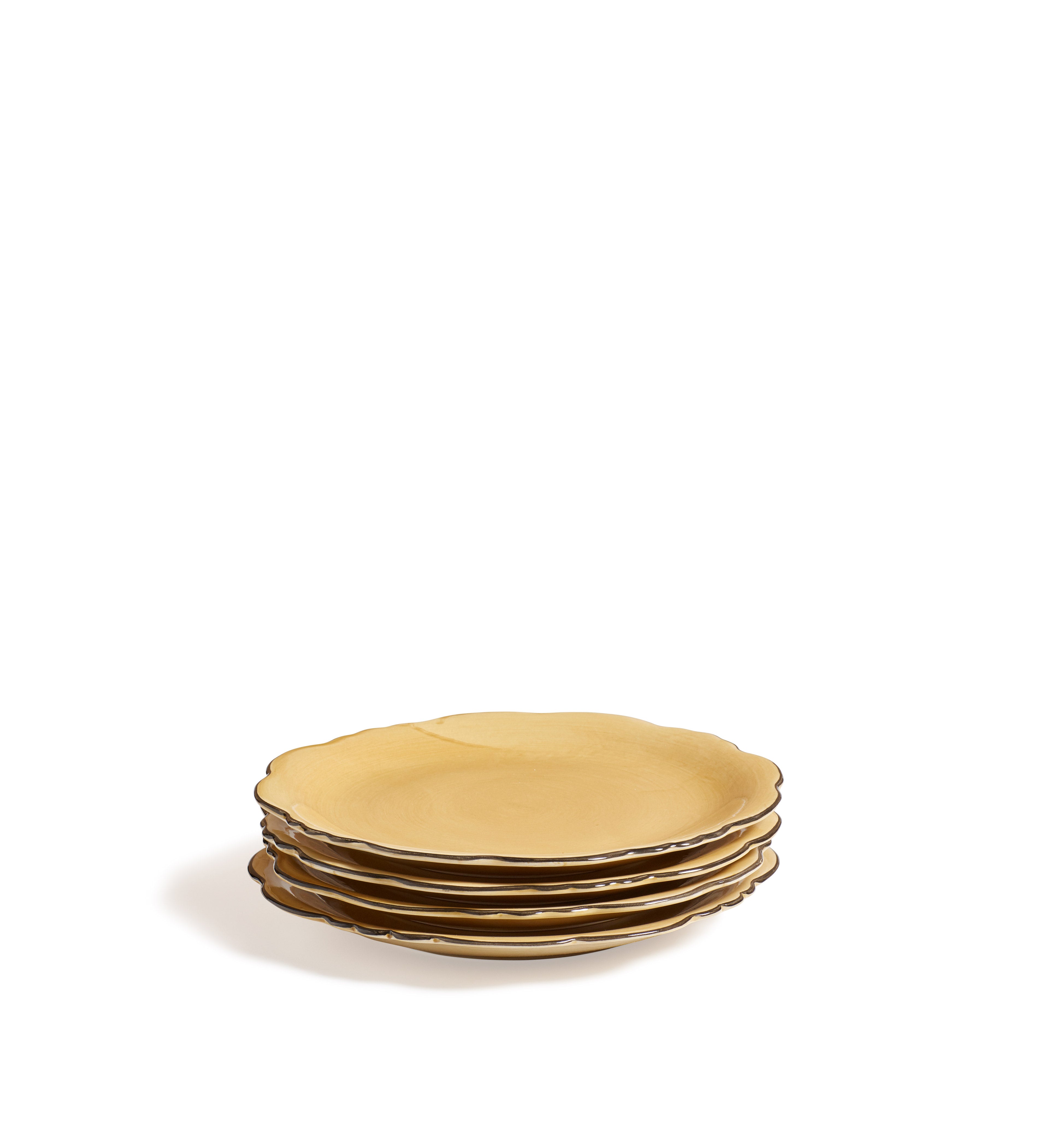 Winslow Side Plates - Set of Four - Yellow | OKA