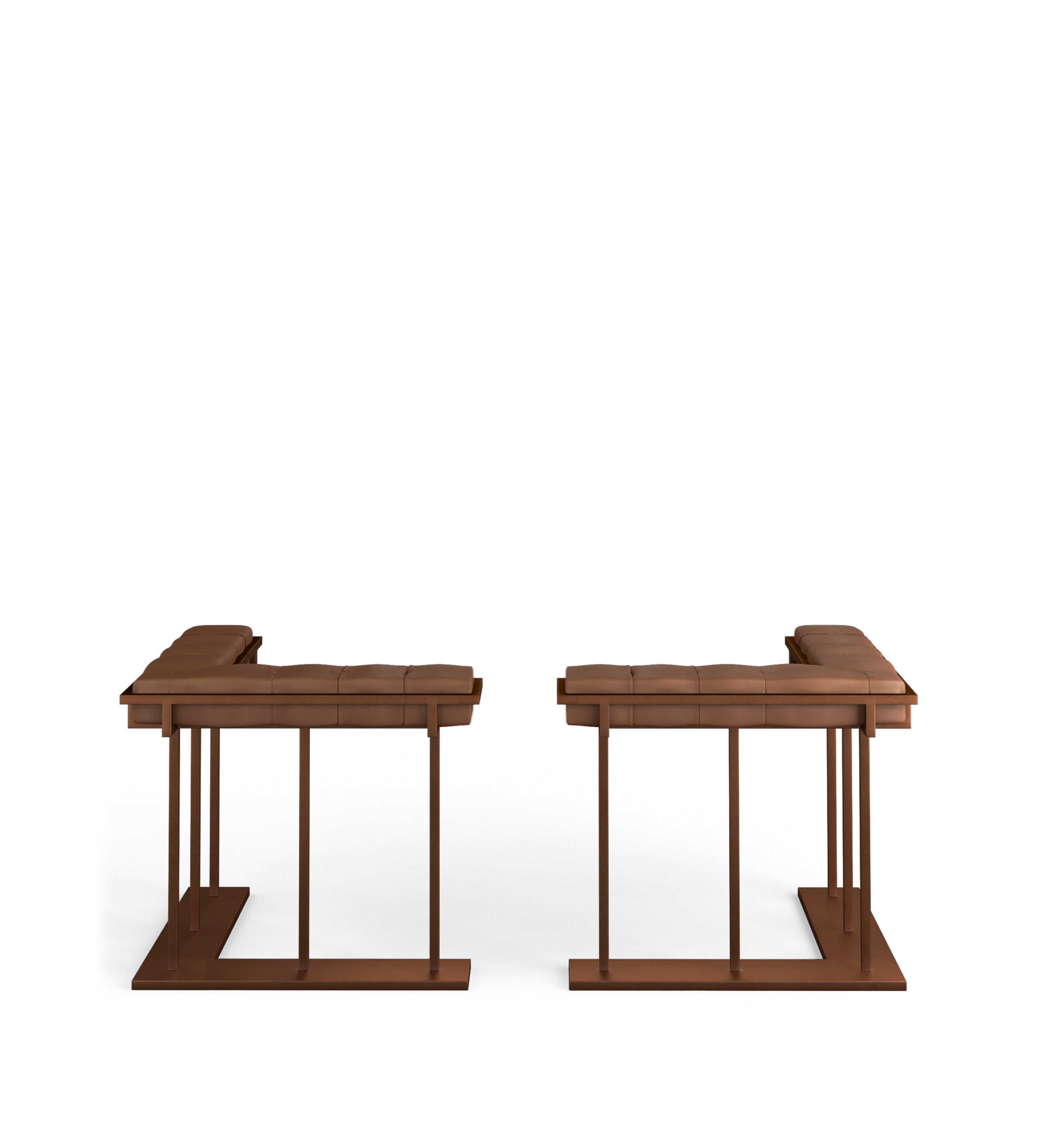 Berenson Leather Fire Fenders Pair - Dark Vellum Brown | OKA