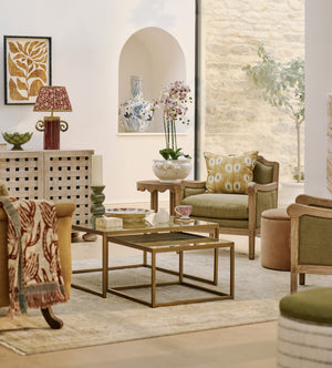 Solasta Nesting Coffee Table - Antique Bronze | OKA