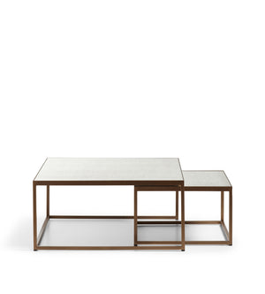 Solasta Nesting Coffee Table - Antique Bronze | OKA