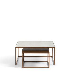 Solasta Nesting Coffee Table - Antique Bronze | OKA