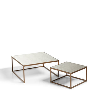 Solasta Nesting Coffee Table - Antique Bronze | OKA
