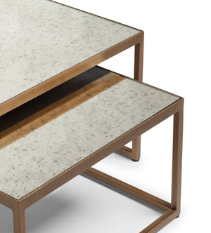 Solasta Nesting Coffee Table - Antique Bronze | OKA