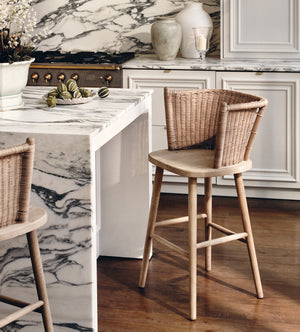 Taino Bar Stool - Natural Brown | OKA