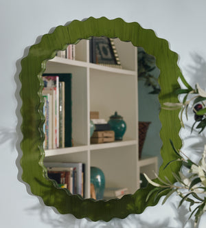 Talasa Mirror - Small - Spruce Green | OKA