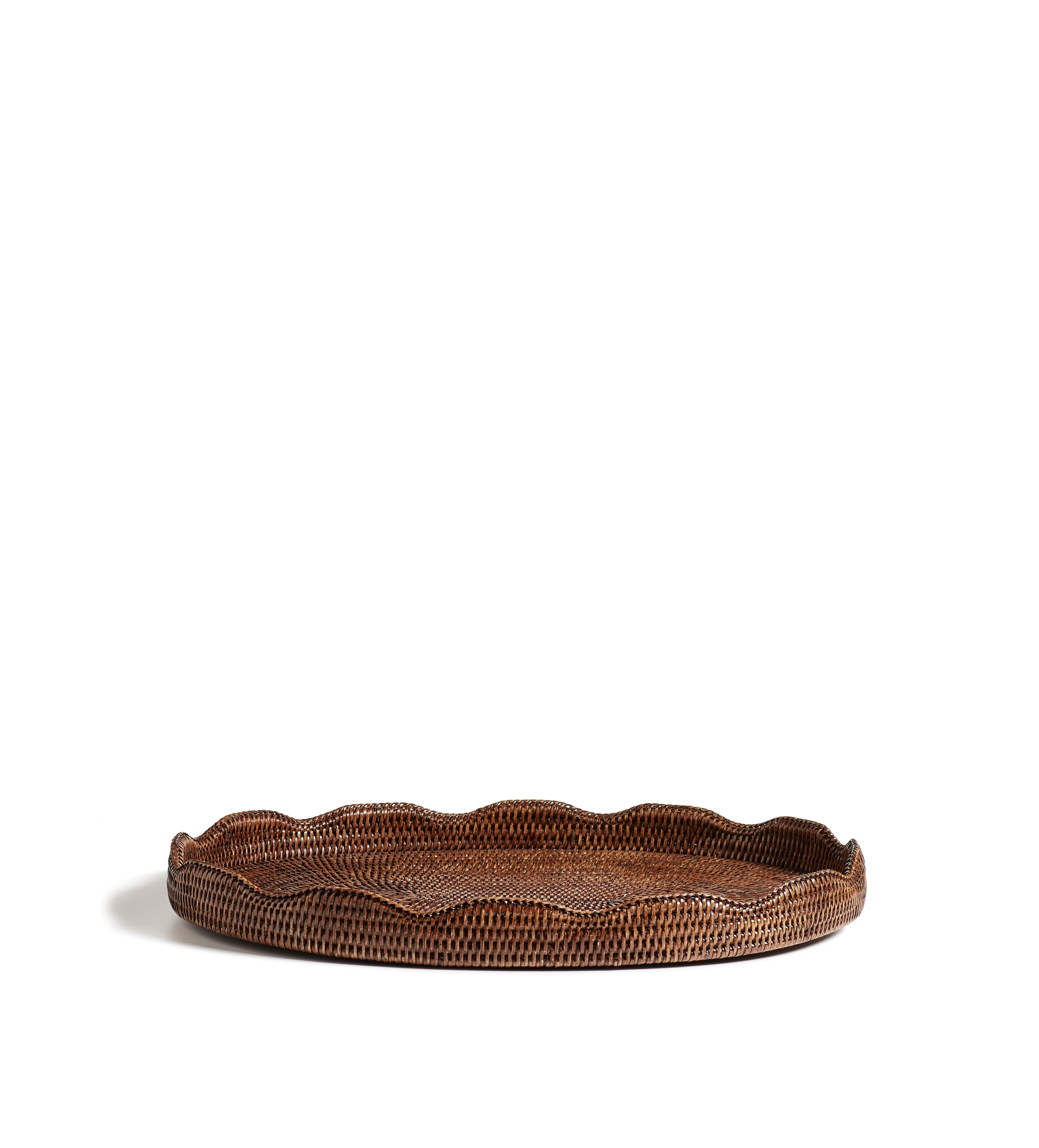 Talasa Rattan Tray - Brown | OKA