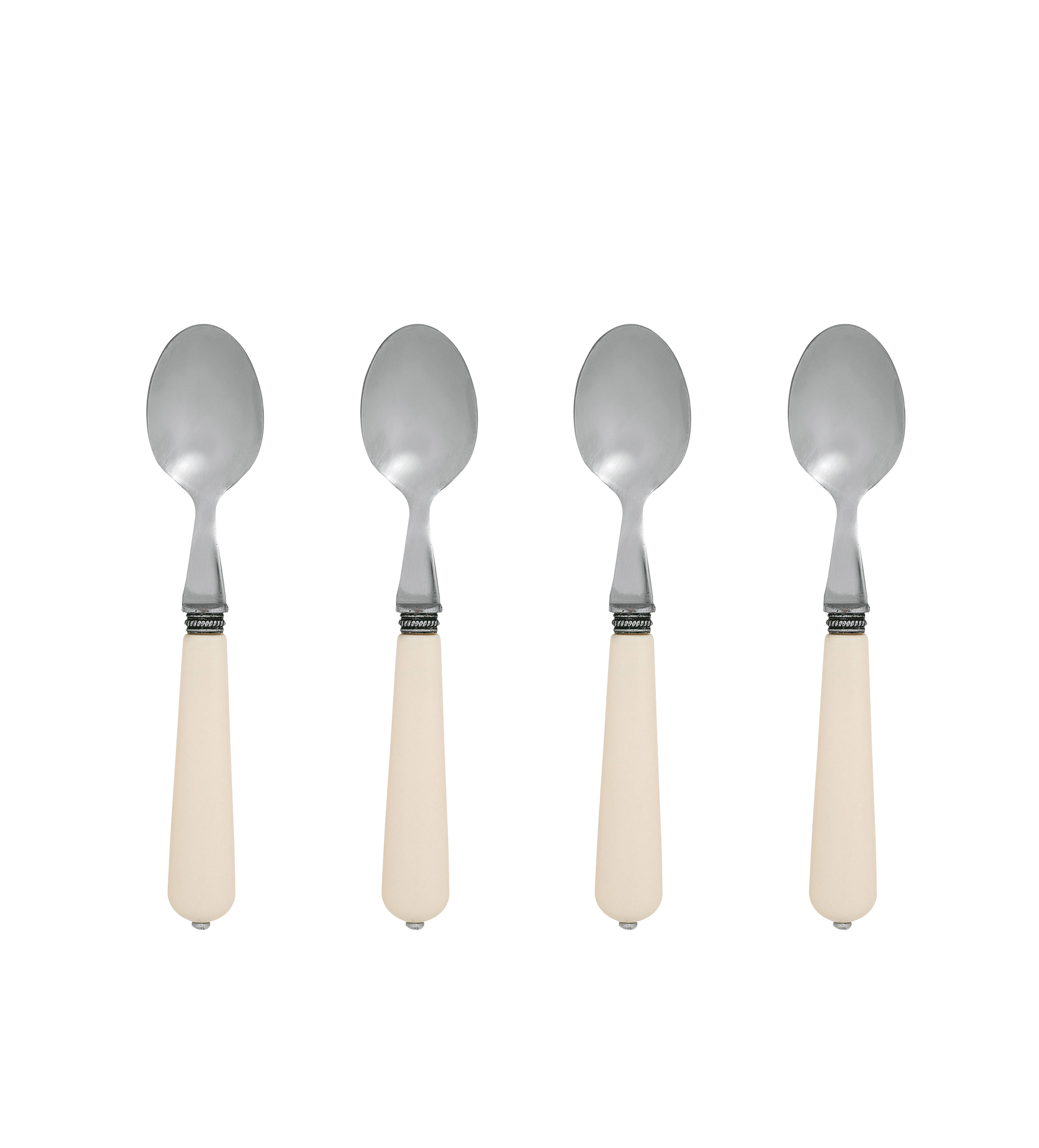 Teaspoons - Set of Four - Ivory White | OKA