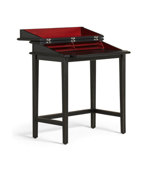 Yishu Desk - Rubbed Black | OKA